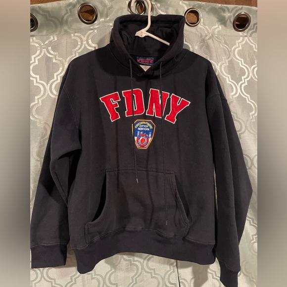 Fdny | Shirts | Fdny Black Hoodie With New York City Fire Department ...